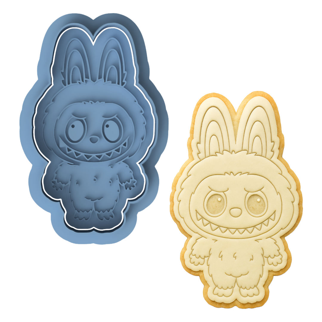 Labubu Full Body Monster Bunny Cookie Cutter & Embosser Full-Body Bisc ...