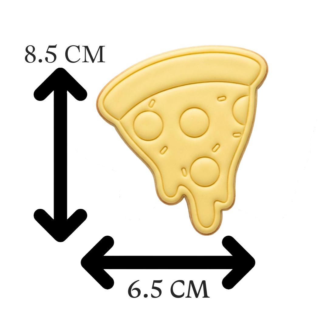 Pizza Slice Cookie Cutter and Embosser Stamp | Pepperoni Pizza, Fast F ...