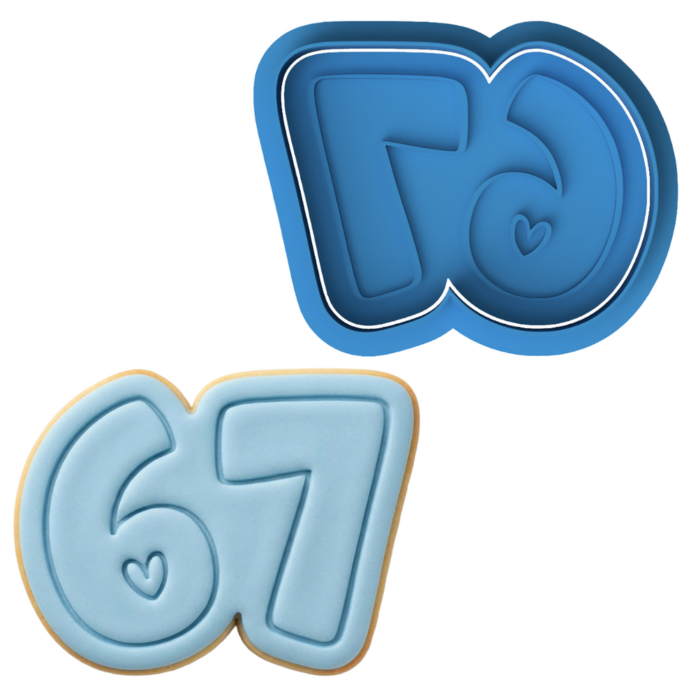 Viral 6 7 Meme Cookie Cutter and Embosser Stamp | Six Seven Trend, Tik ...