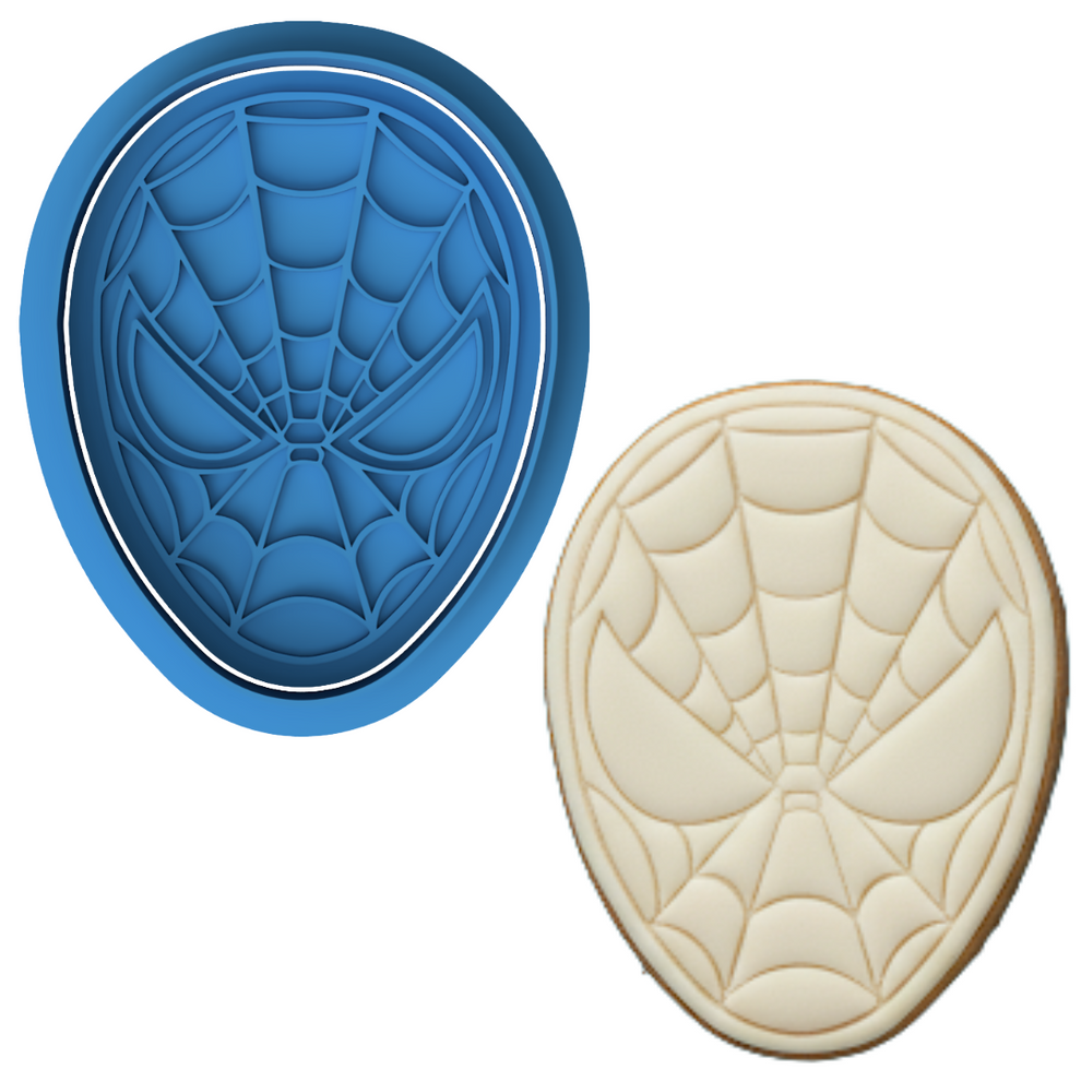 Spider-Man Face Cookie Cutter with Embosser – CookieCutterFactory