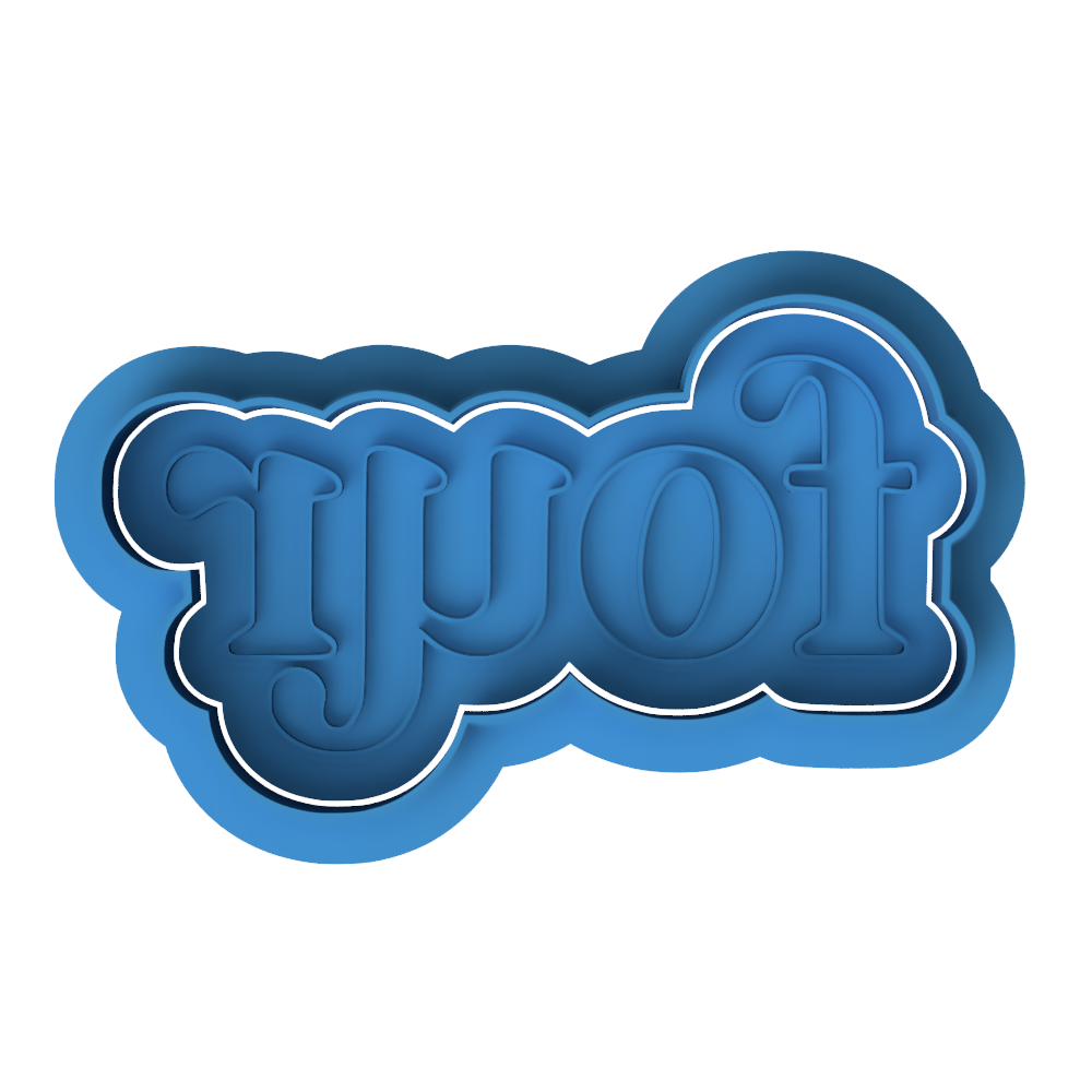 Retro Word Four Cookie Cutter and Embosser | 4th Birthday Party Decora ...