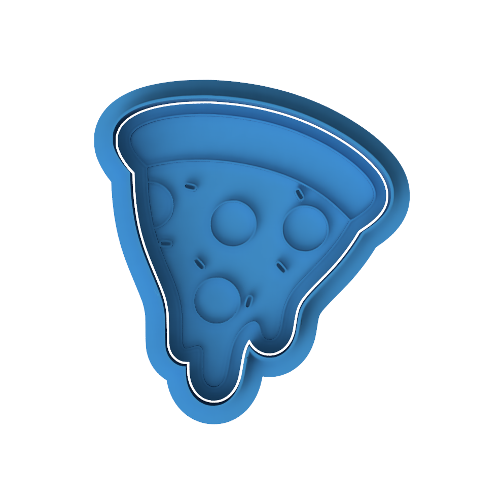 Pizza Slice Cookie Cutter and Embosser Stamp | Pepperoni Pizza, Fast F ...