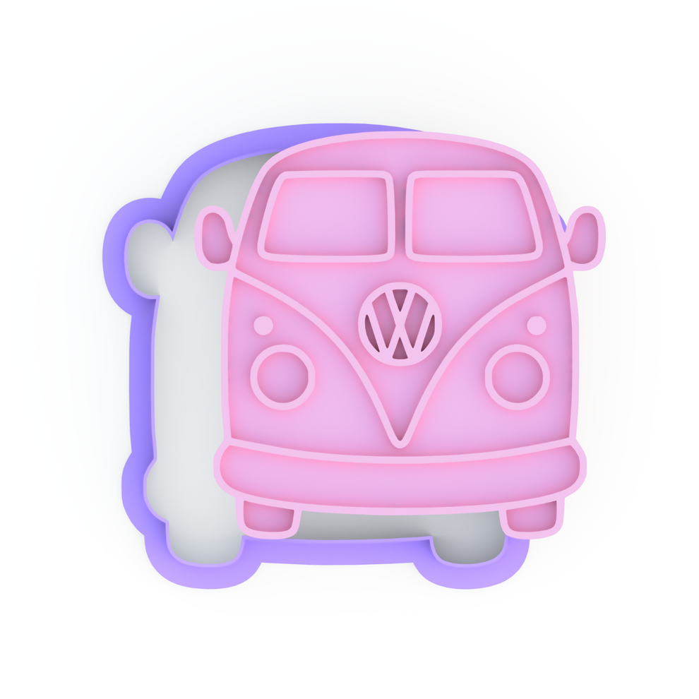 Classic Camper VW Van Cookie Cutter and Embosser Stamp Set - Nostalgic ...